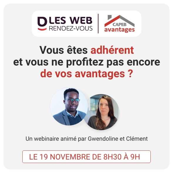 Présentation de la plateforme CAPEB AVANTAGES ・ CAPEB